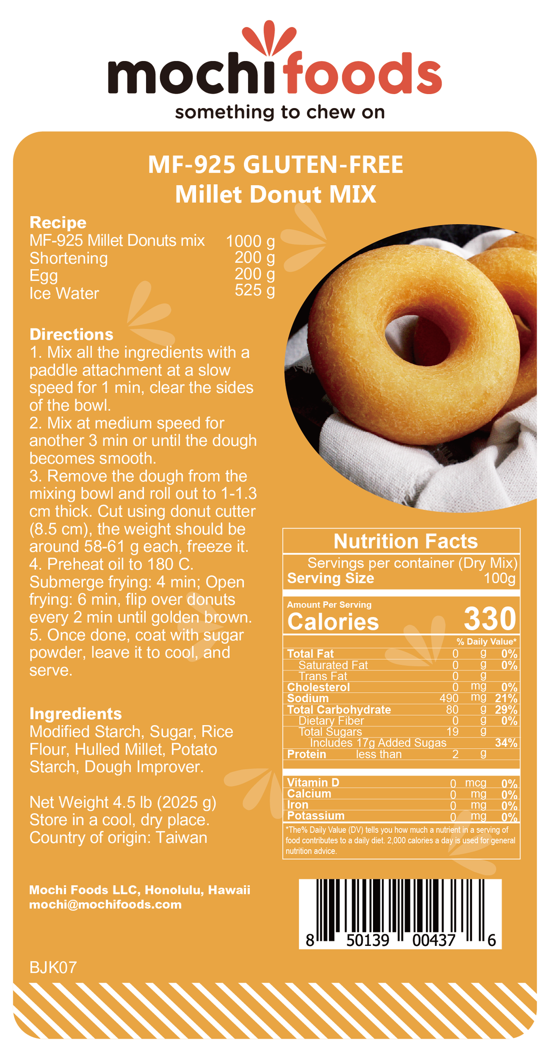 Wholesale Gluten Free Donut Mix – Mochi Food